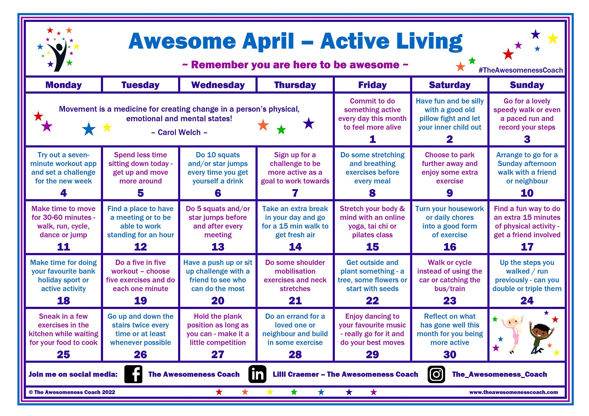 The Awesomeness Calendar - Enjoy a boost of awesomeness every day